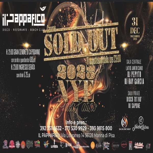 Biglietti Il Capodanno Latino - Marina di Pisa - Il Pappafico - 31/12 ...
